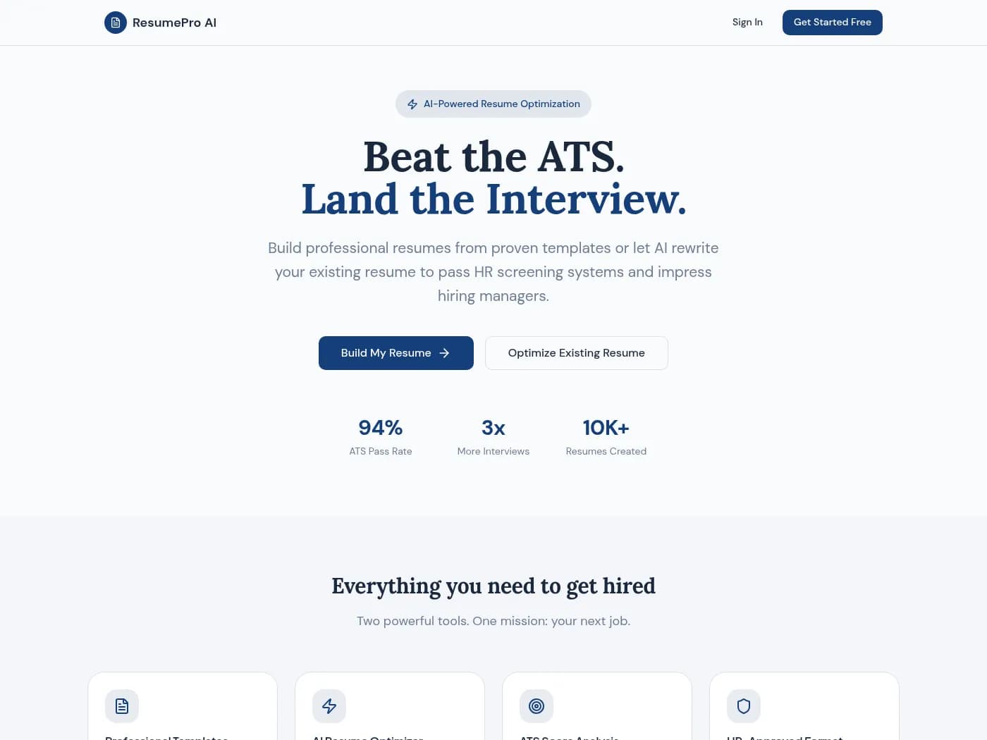 ResumePro AI