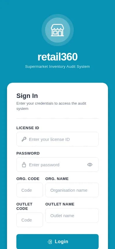 Retail360 Audit App