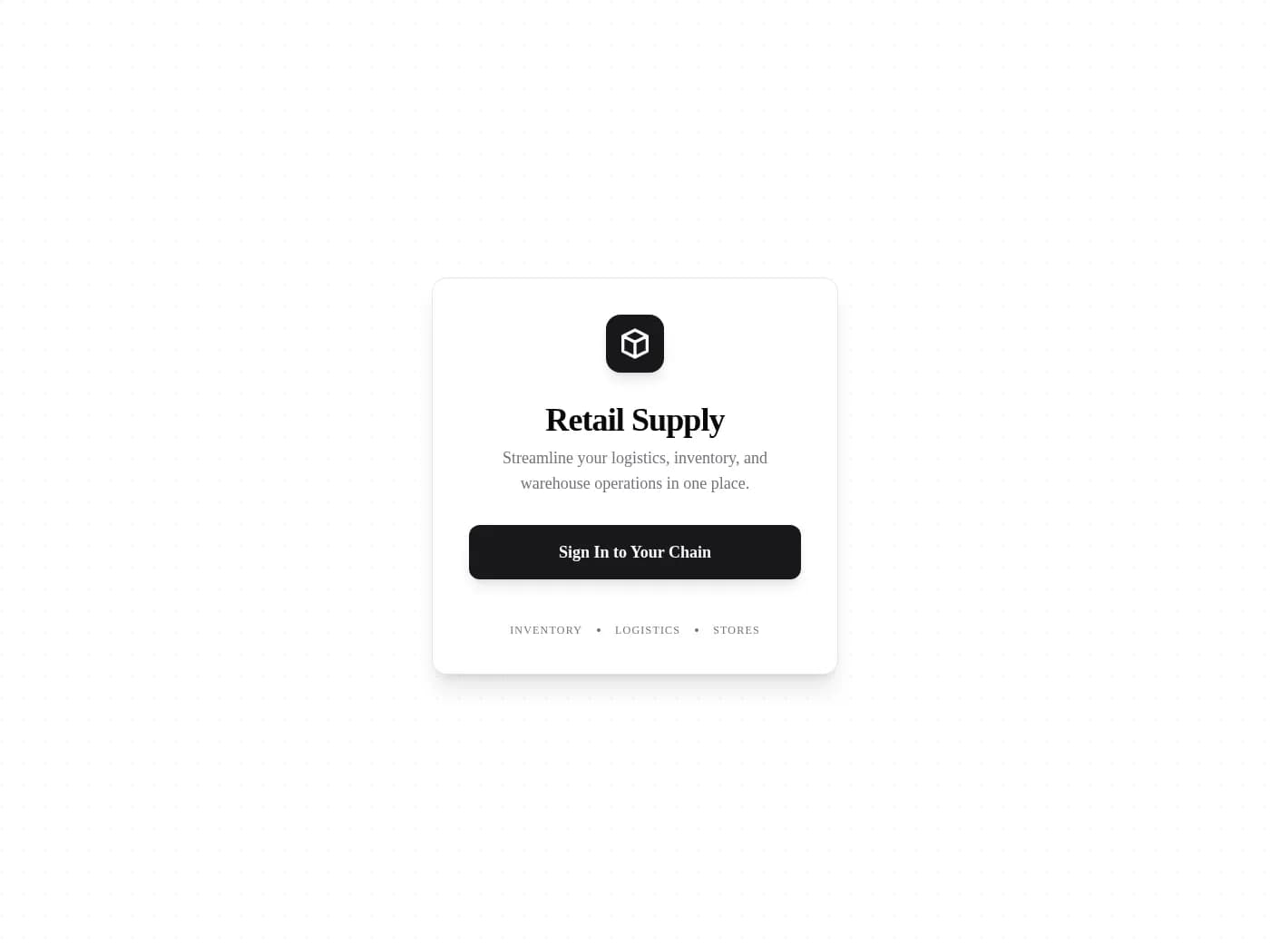 Retail Chain Tracker