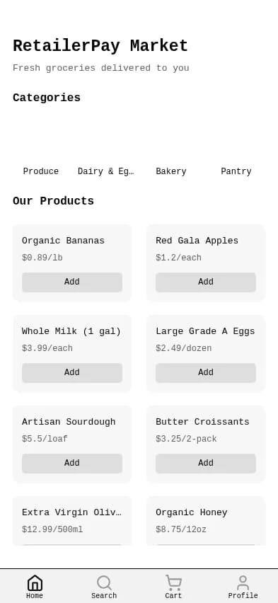 RetailerPay Mobile