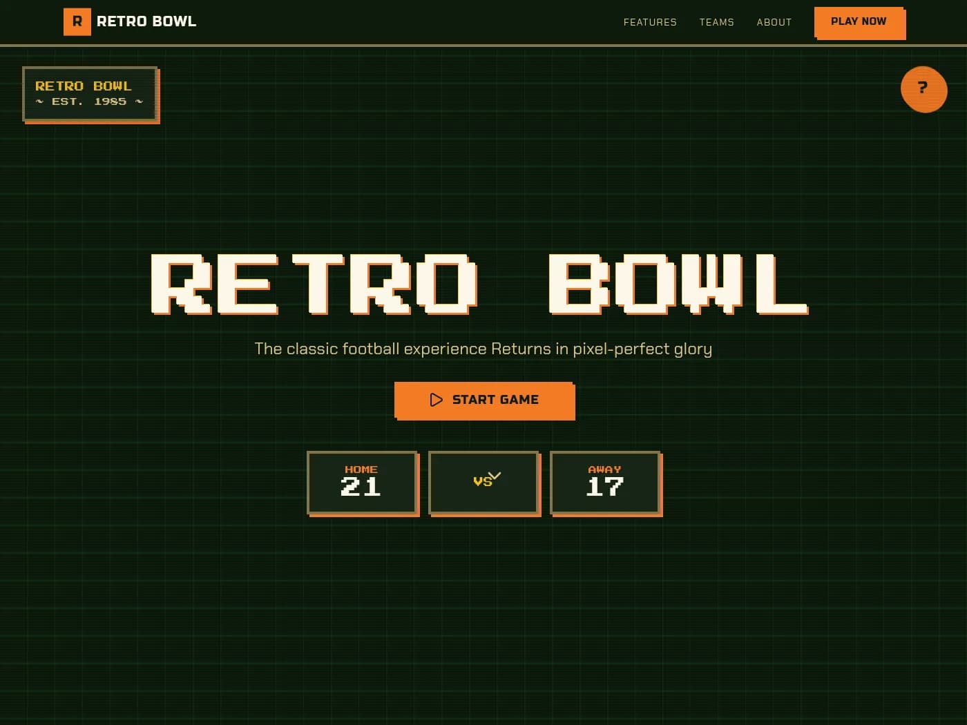 Retro Bowl Website