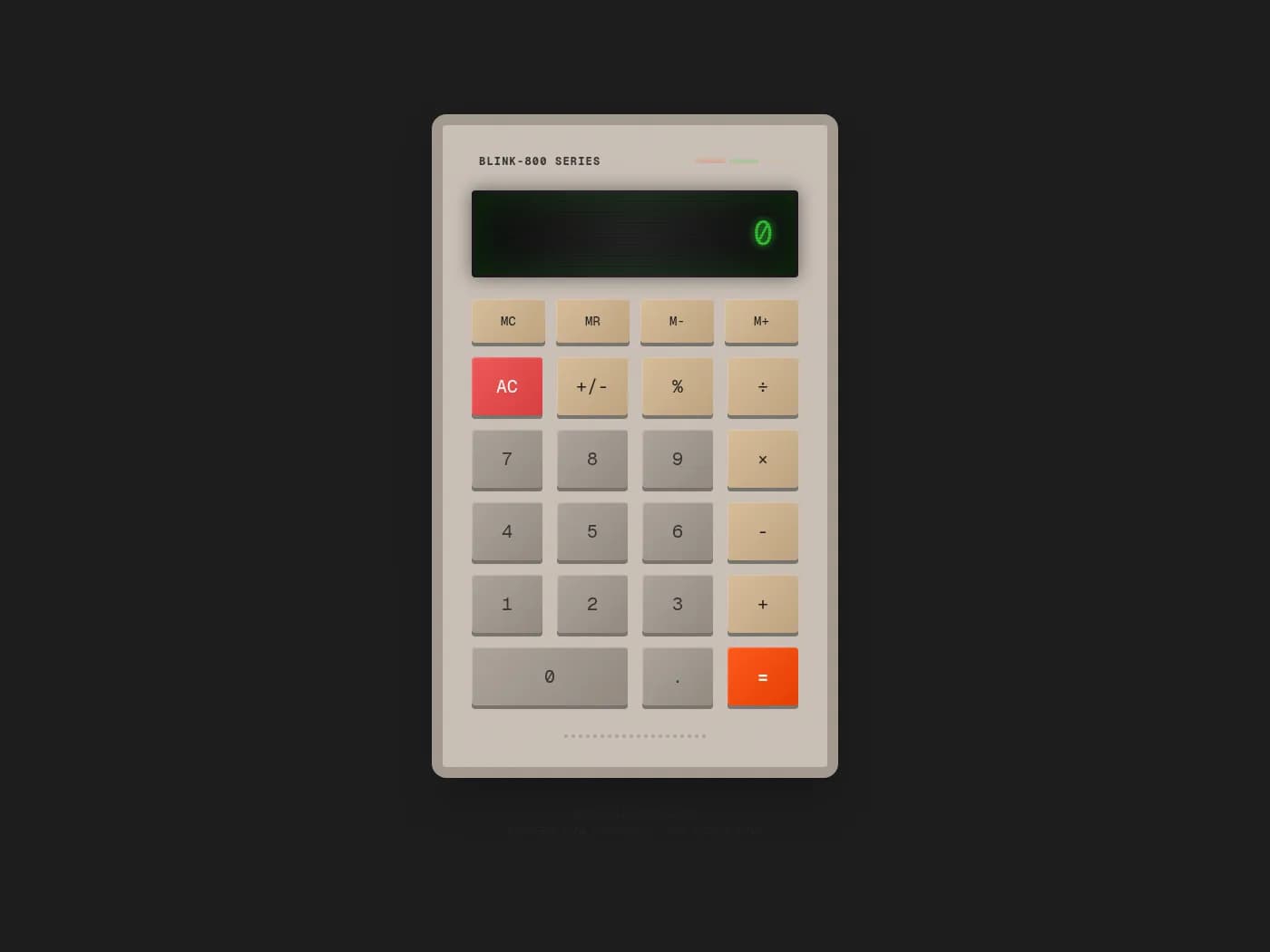 Retro Calculator