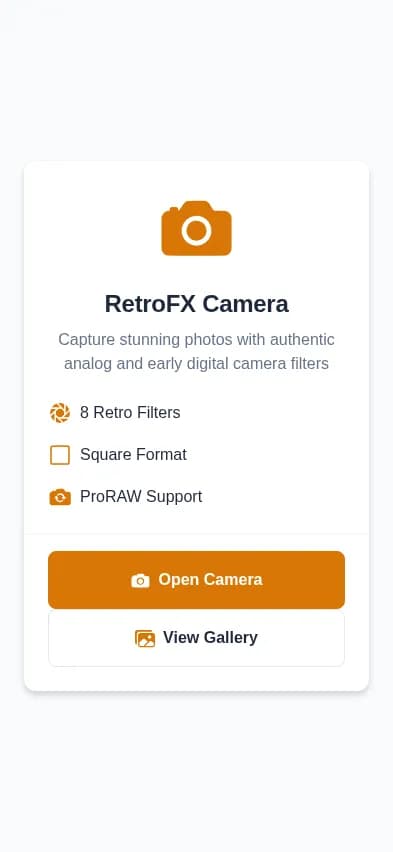 RetroFX Camera