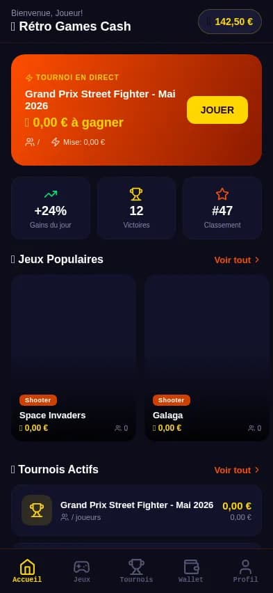 Rétro Games Cash App