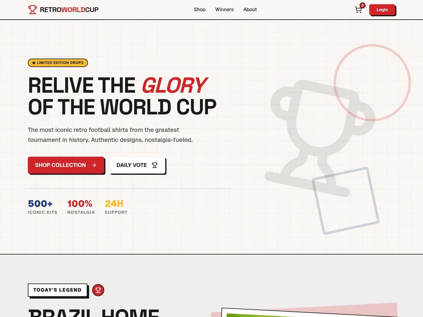 Retro World Cup Kits