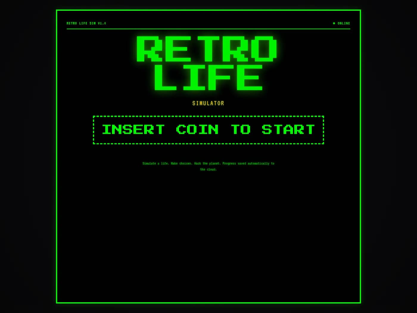 Retro Life Simulator