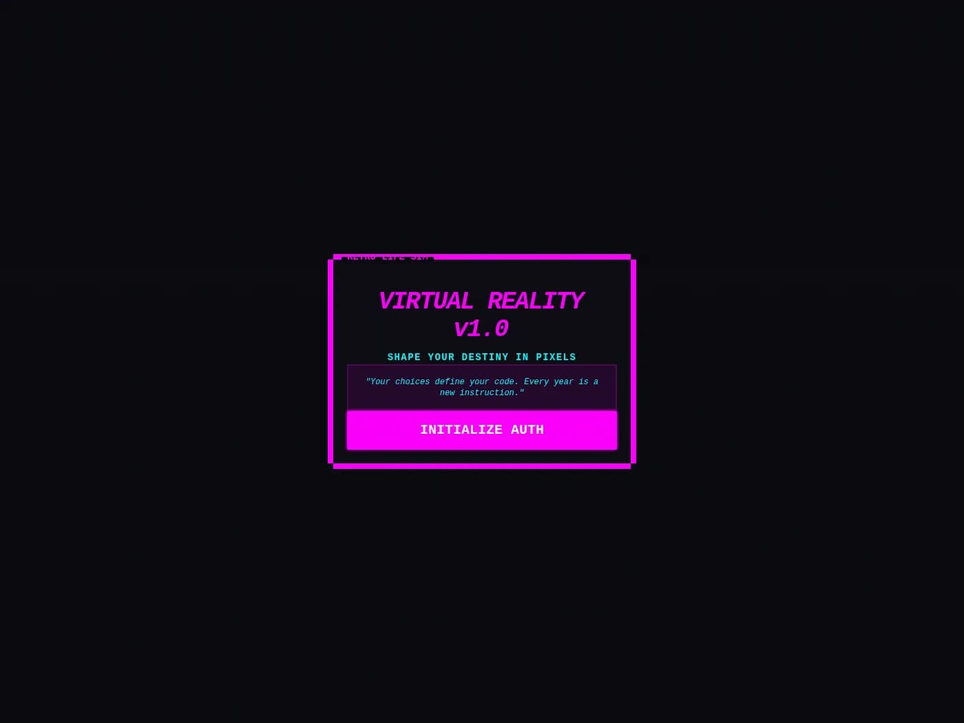 Retro Life Simulator