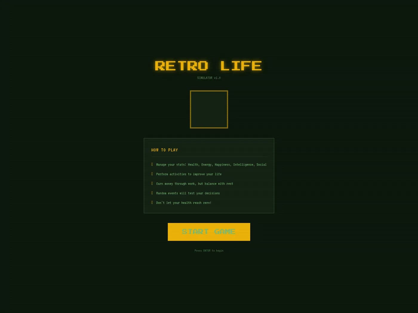 Retro Life Simulator