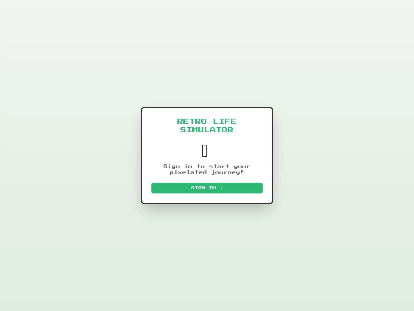 Retro Life Simulator