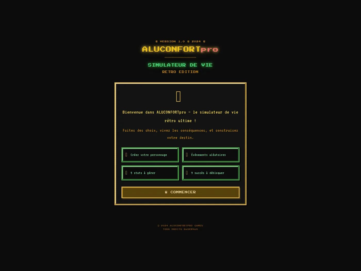Retro Life Simulator