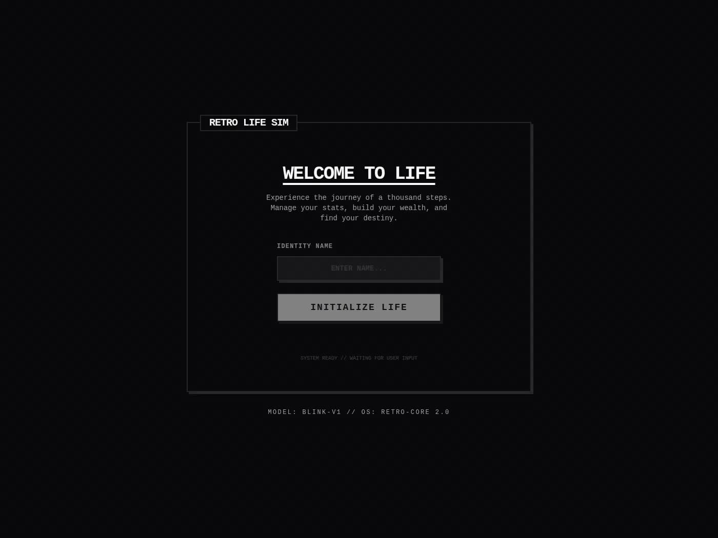 Retro Life Simulator