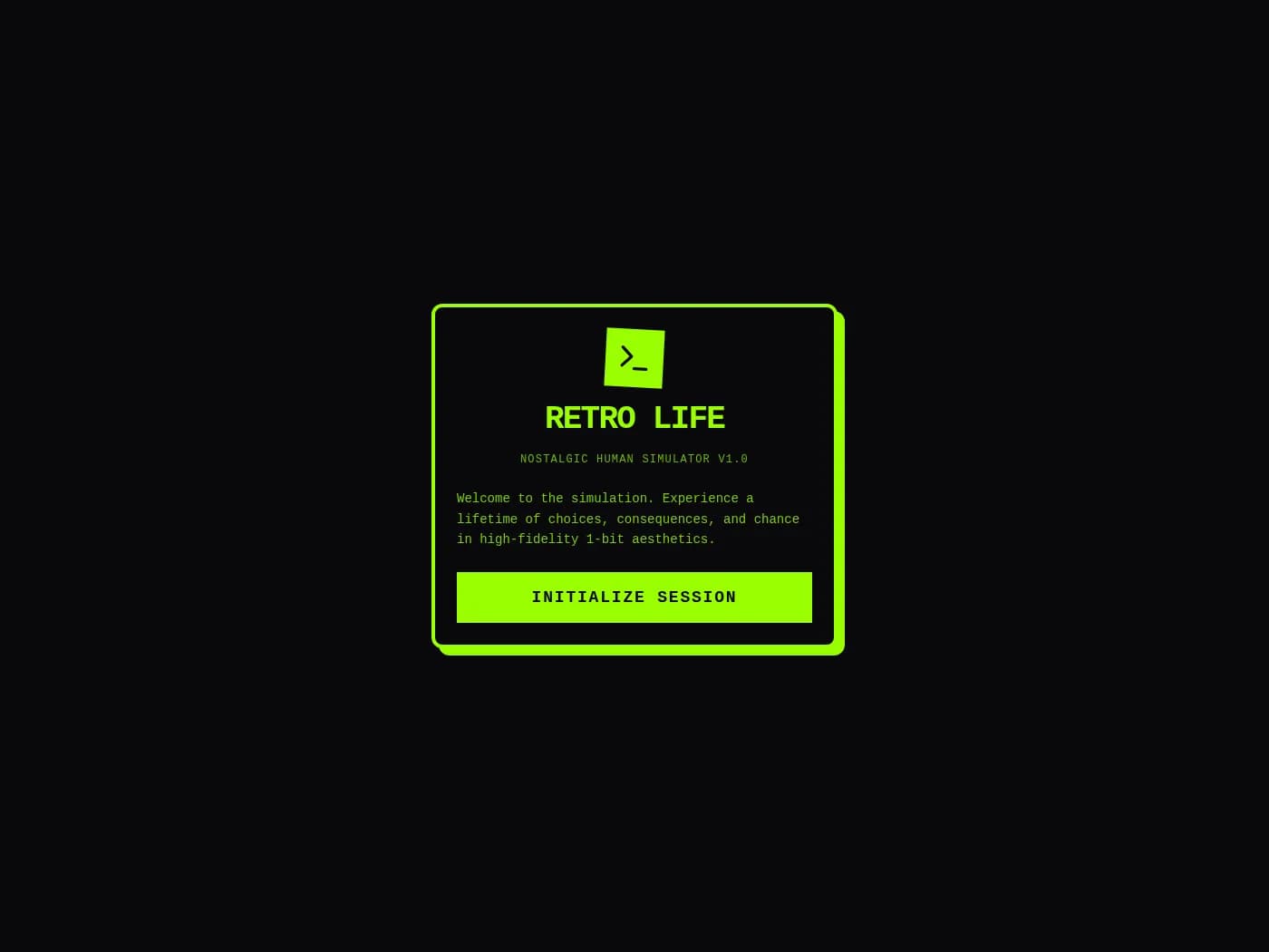 Retro Life Simulator