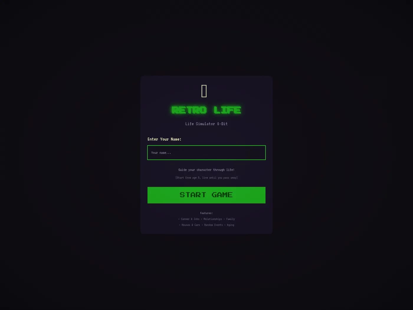 Retro Life Simulator