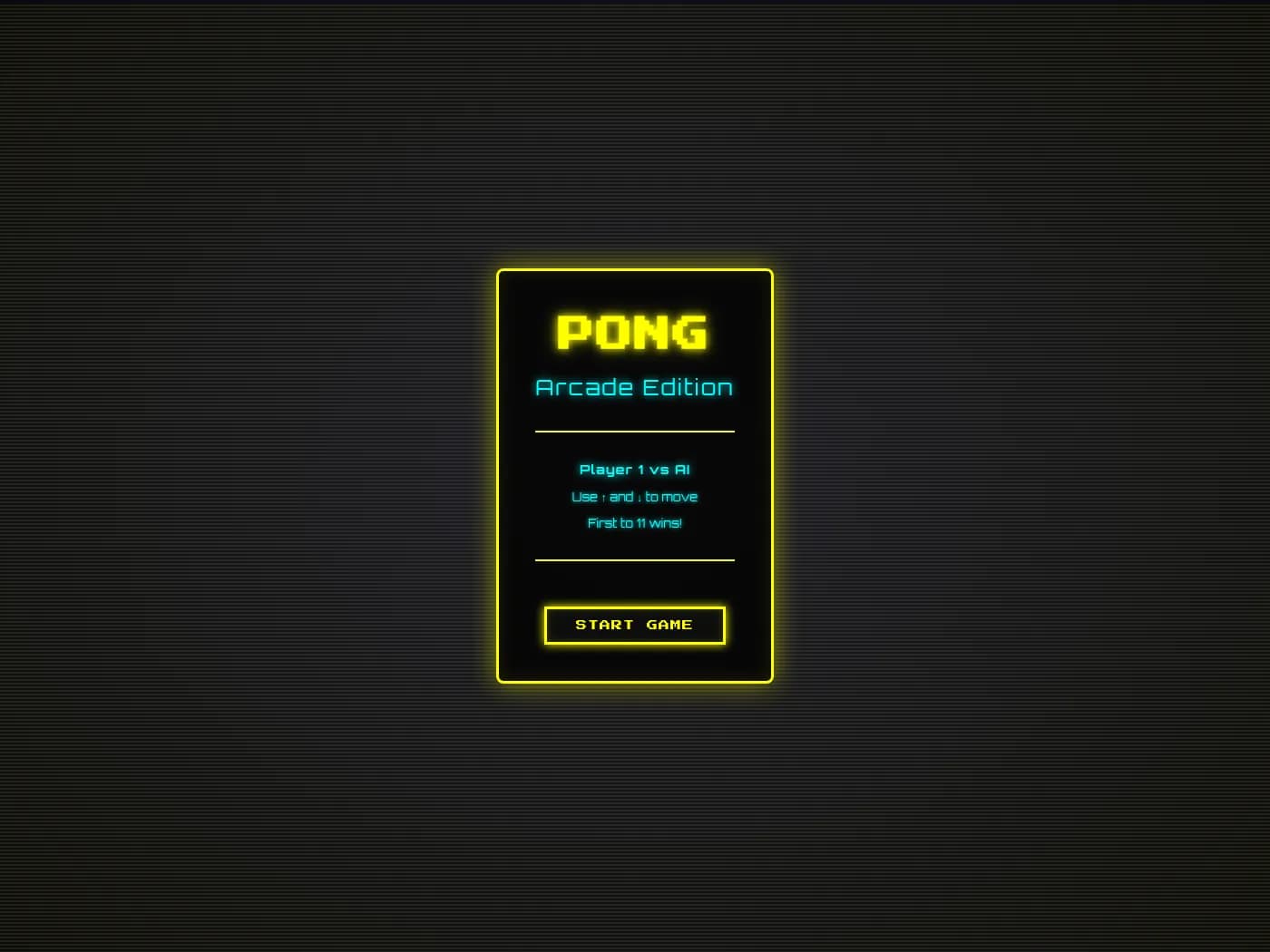 Retro Pong Arcade