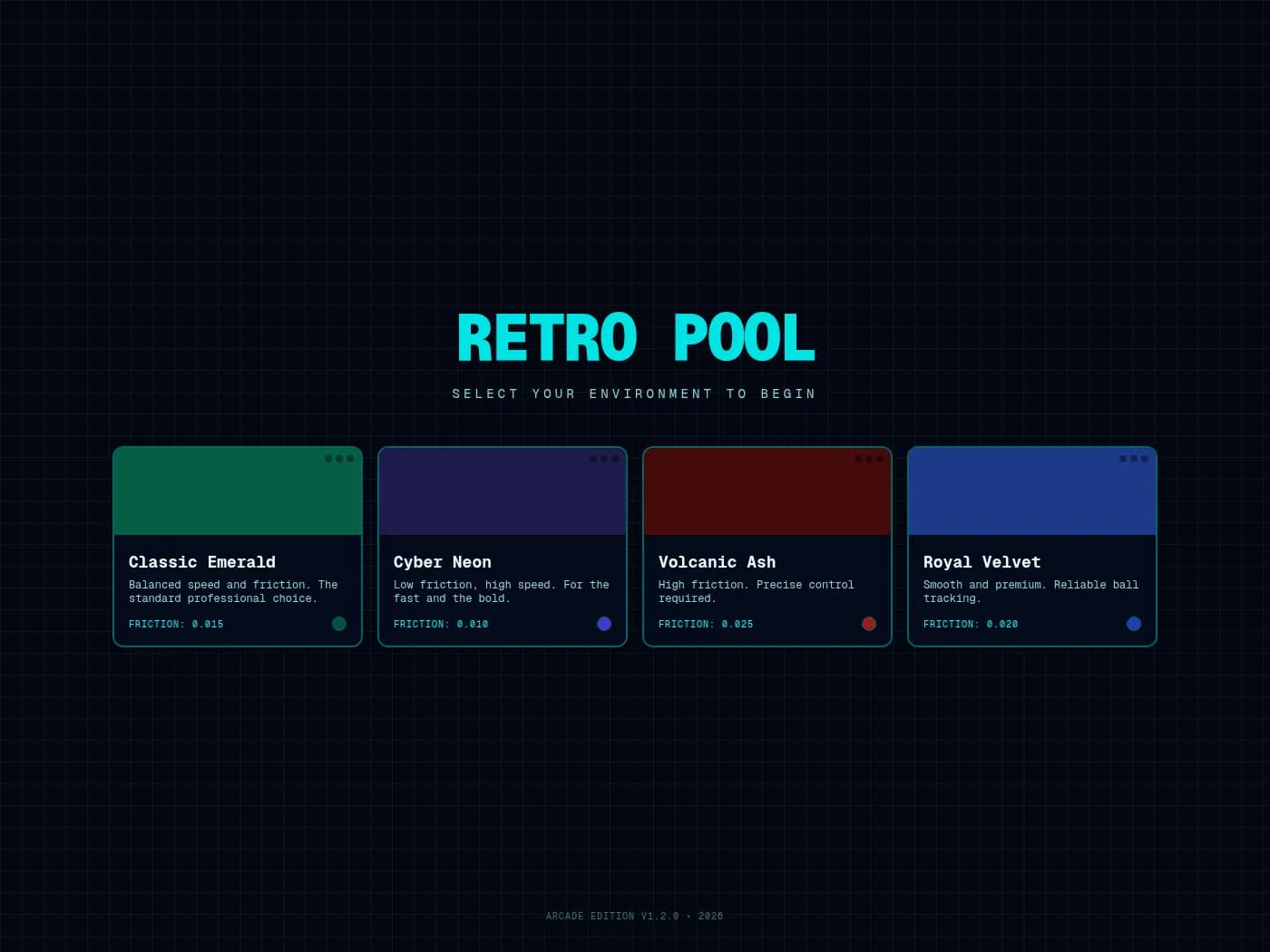 Retro Pool Game