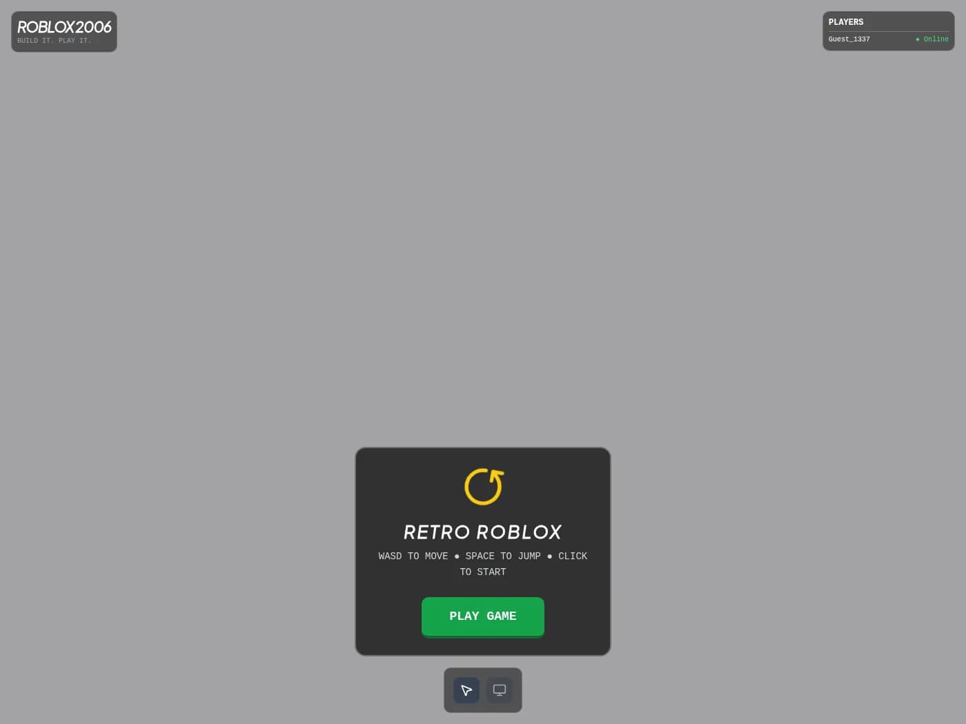 Retro Roblox 3D Game
