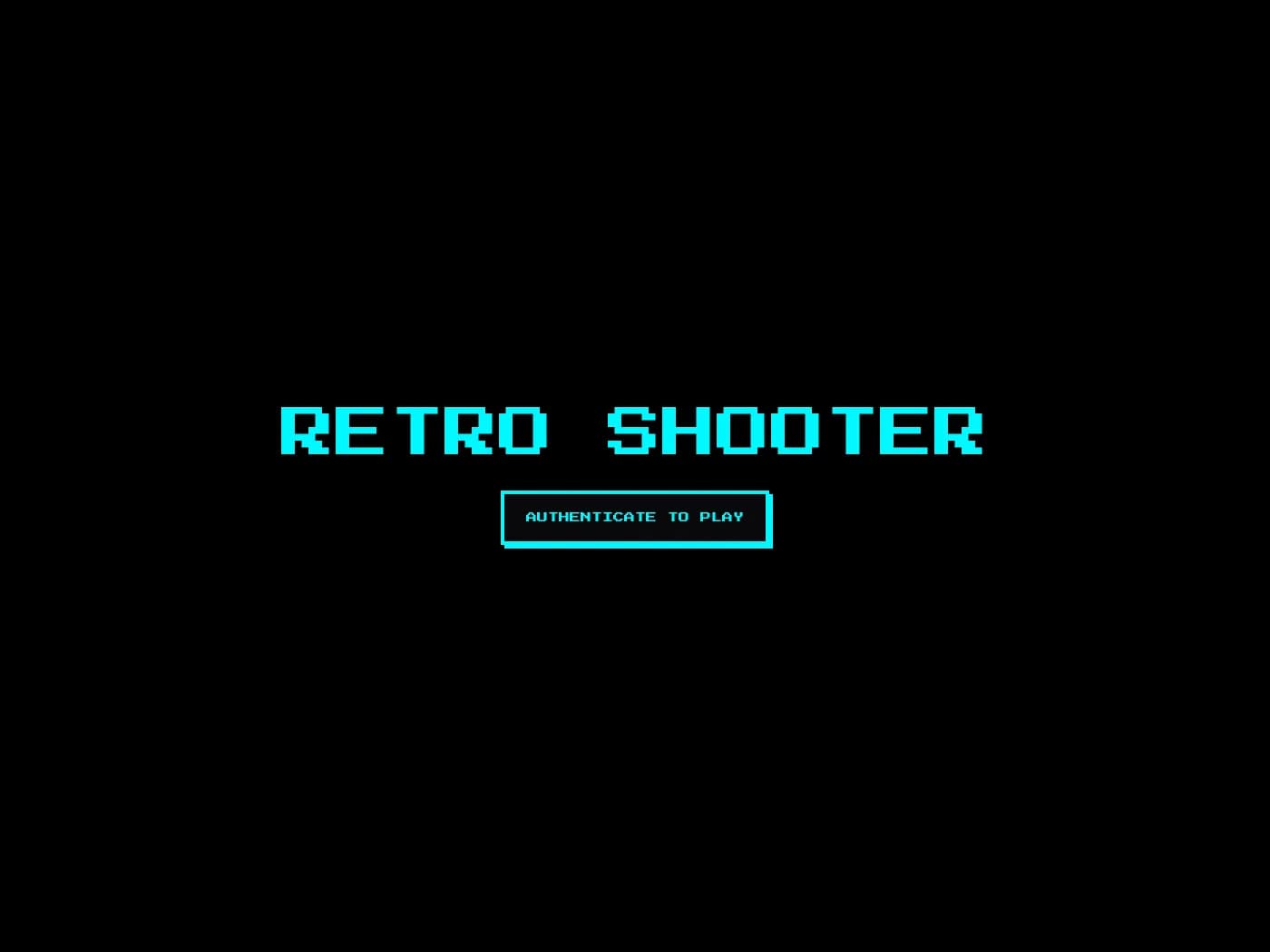 Retro Shooter Game