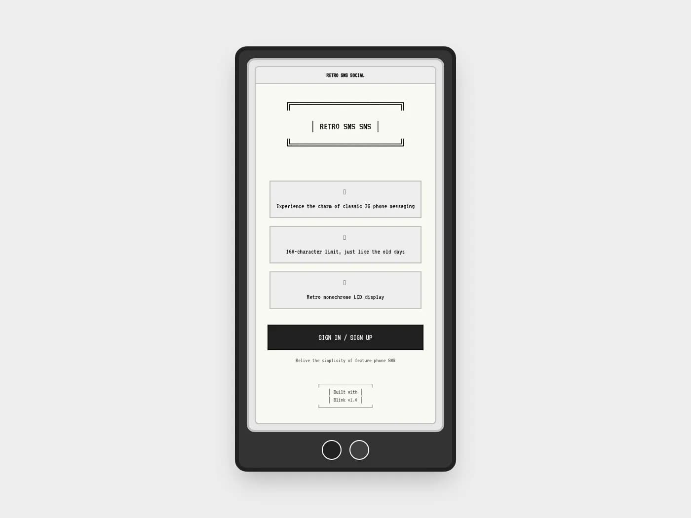 Retro SMS Social