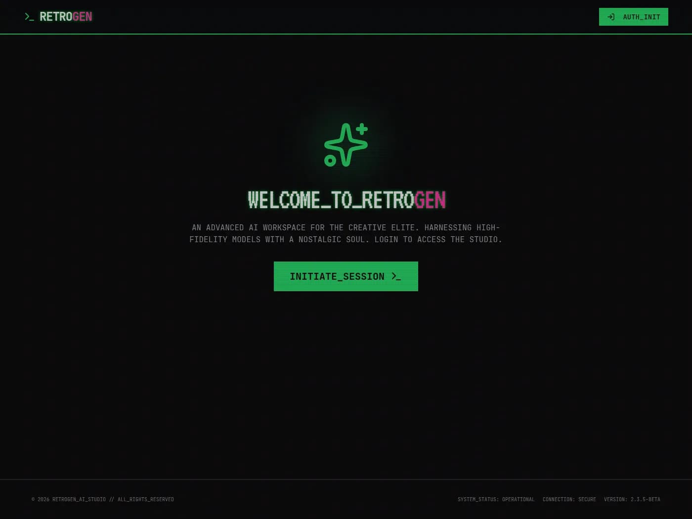 RetroGen AI Studio