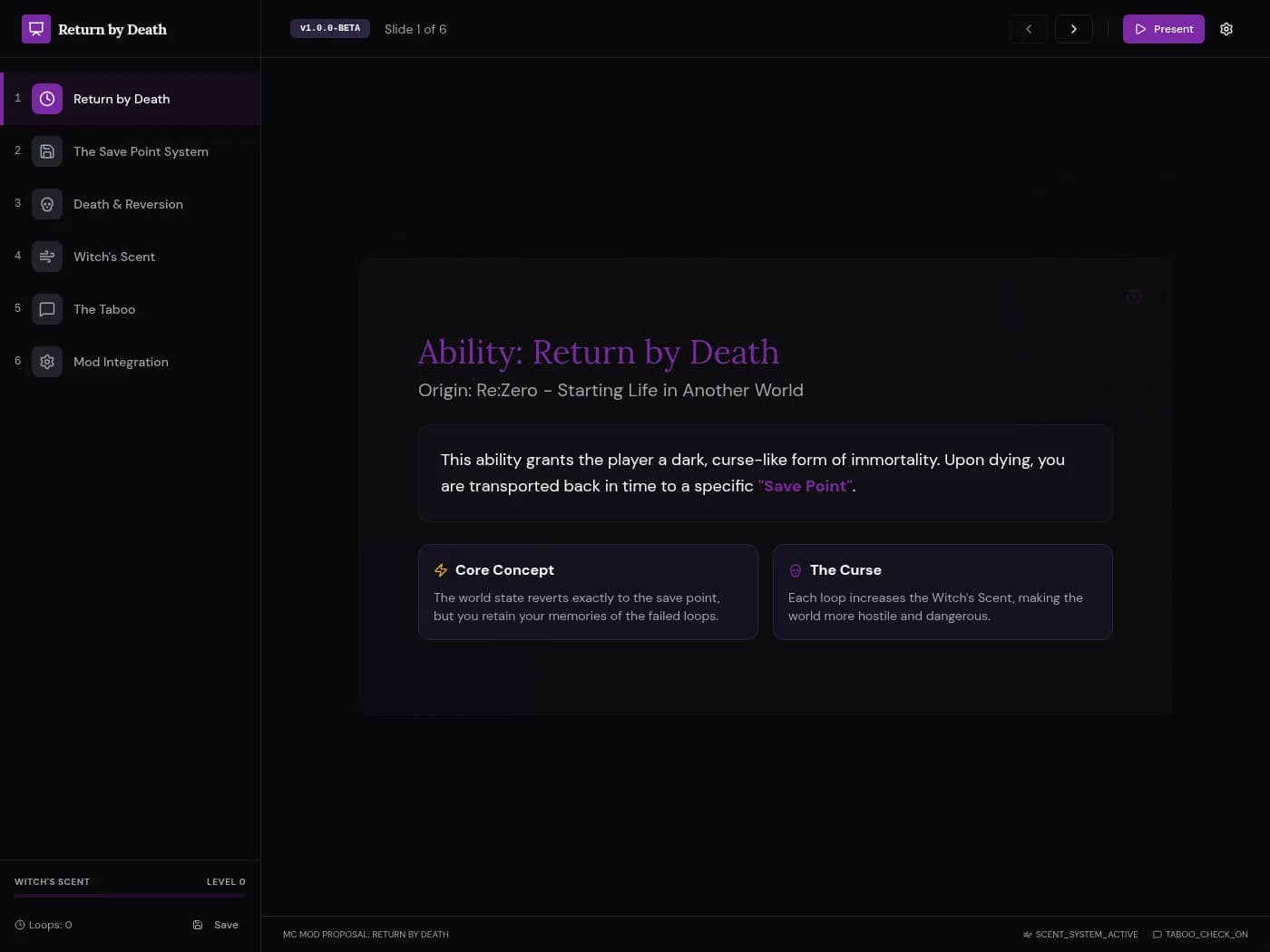 Return by Death Mod