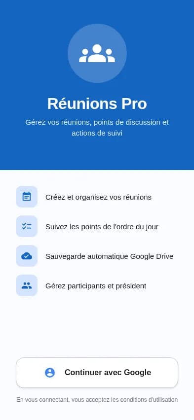 Réunions Android Pro