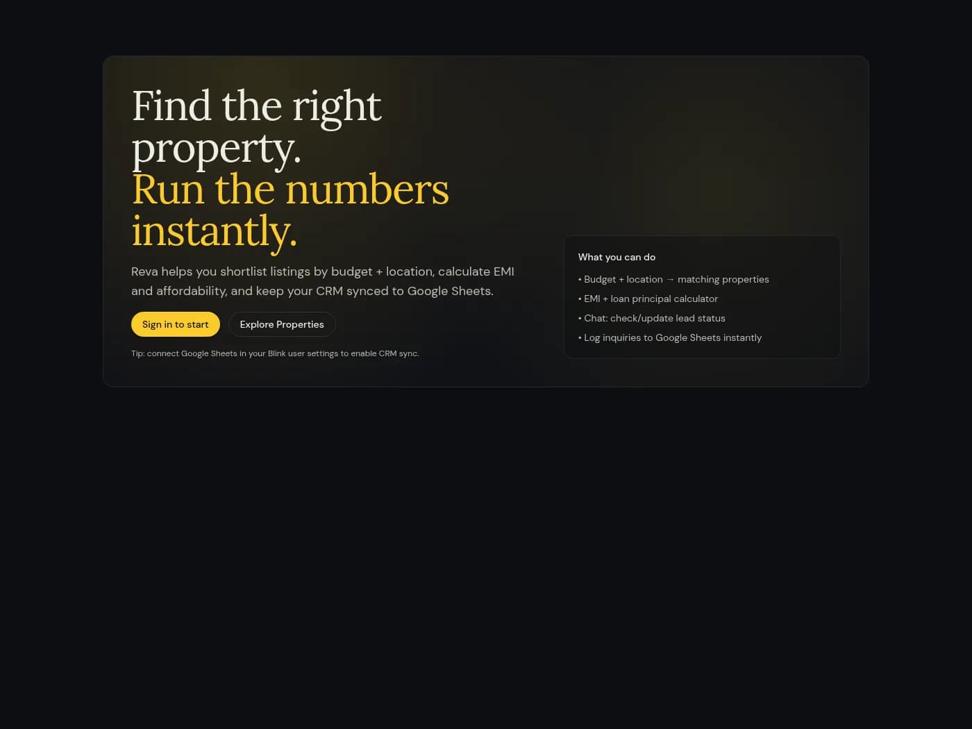 Reva Real Estate AI