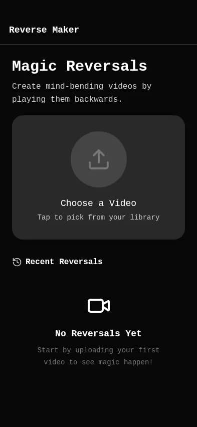 Reverse Video Maker