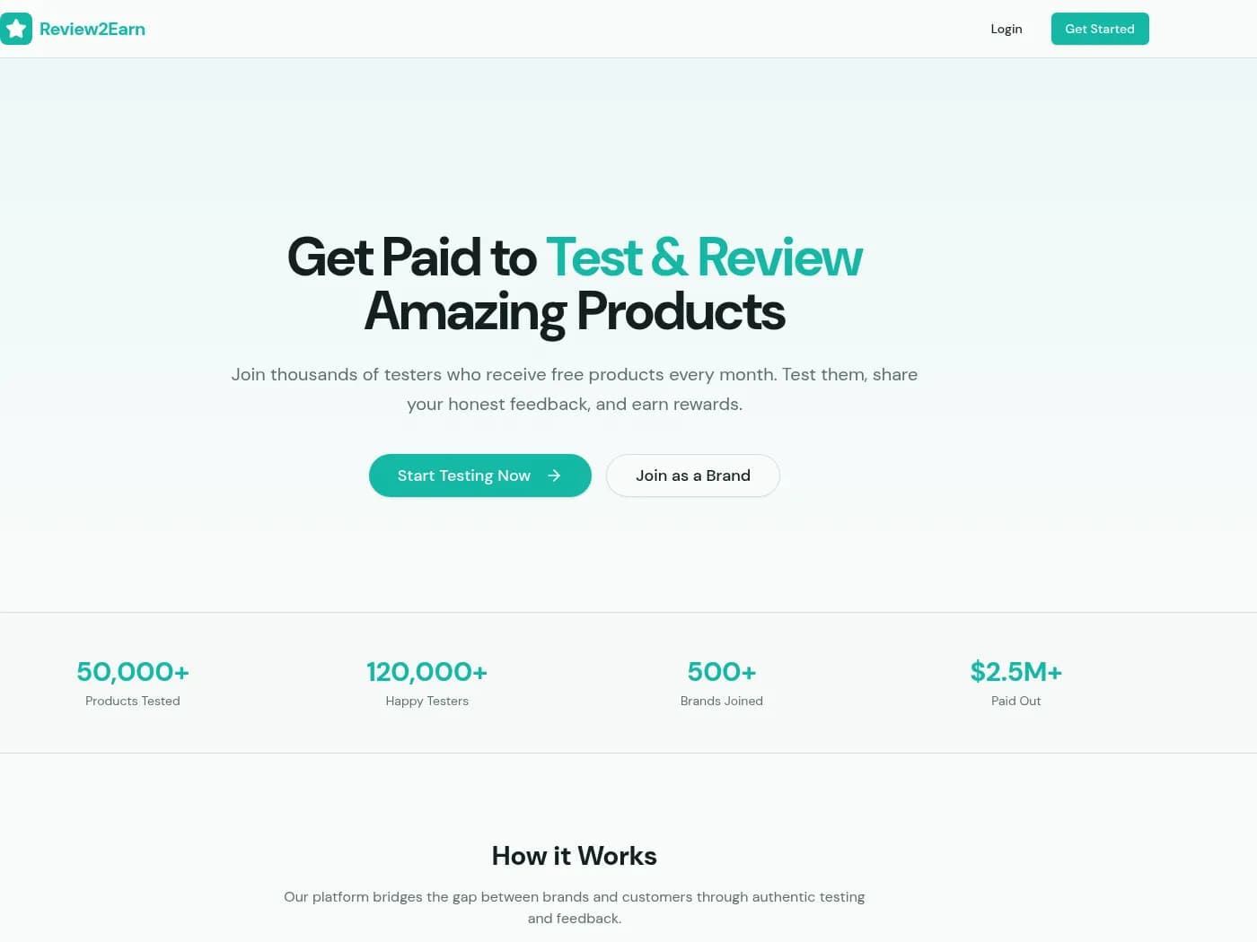 Review2Earn Platform