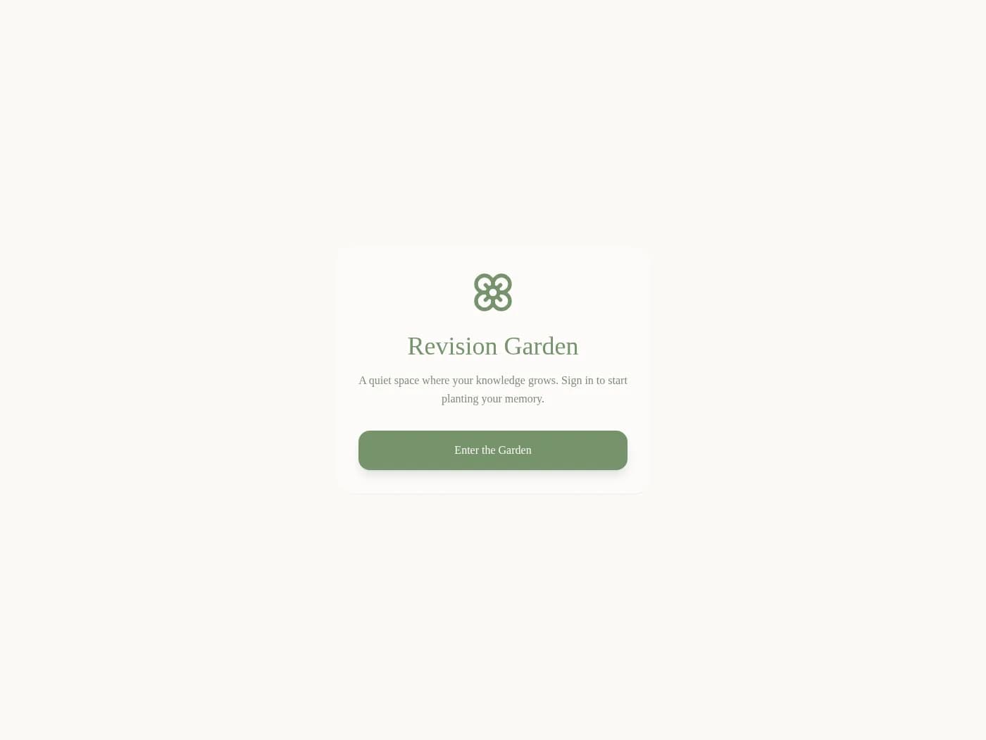 Revision Garden