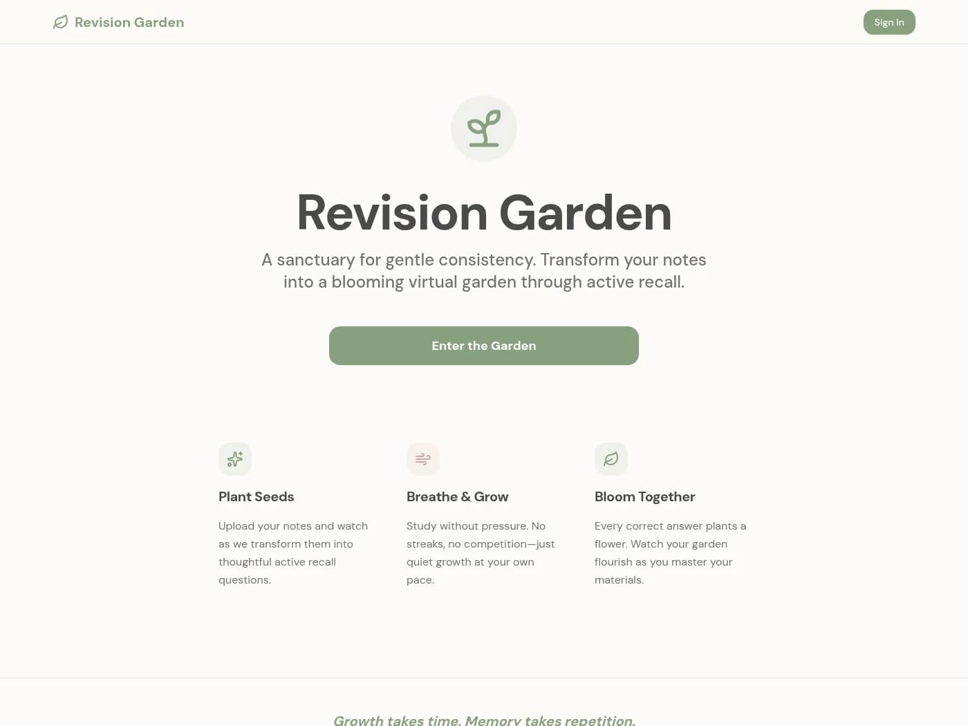 Revision Garden