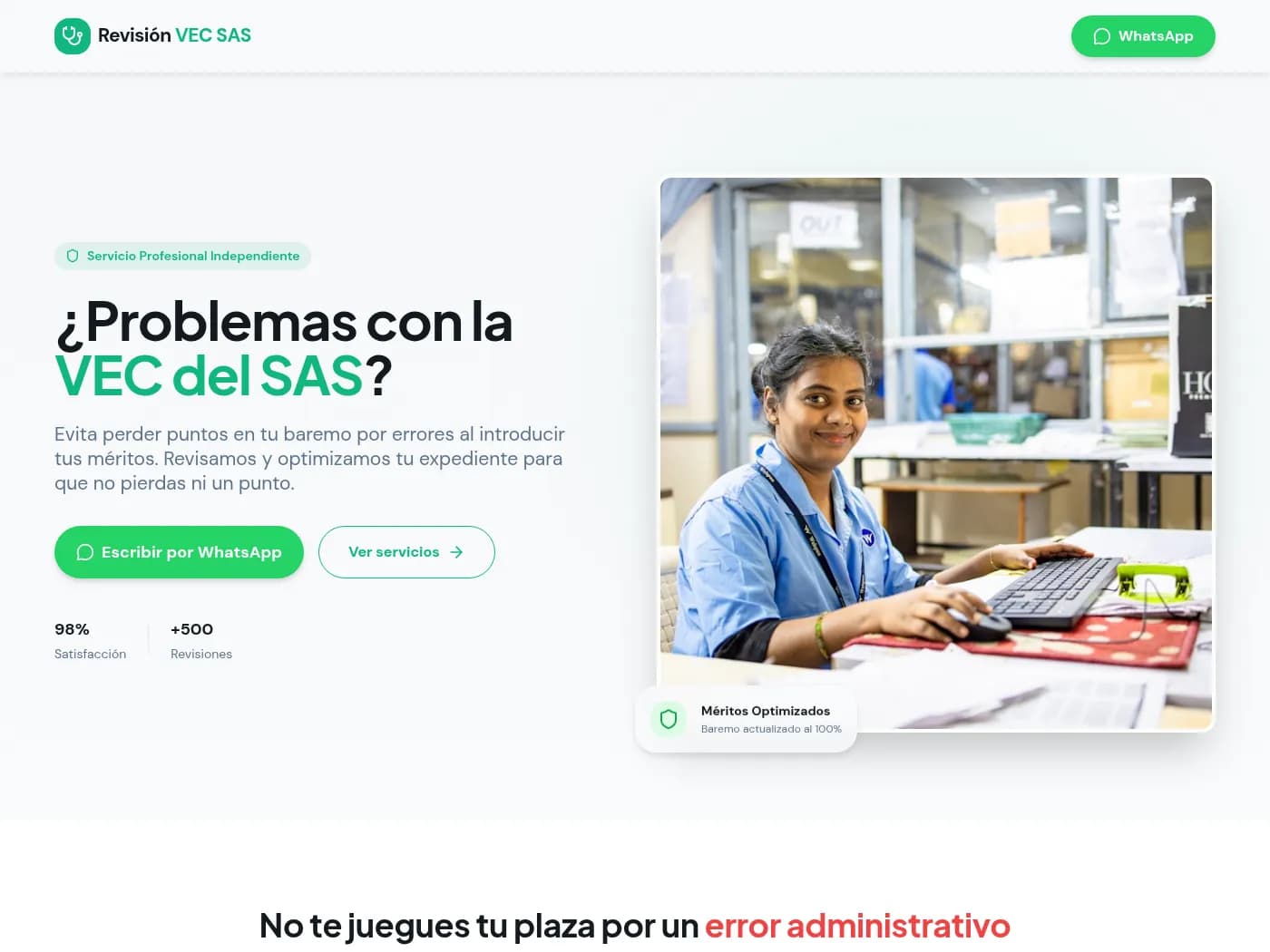 Revisión VEC SAS Web