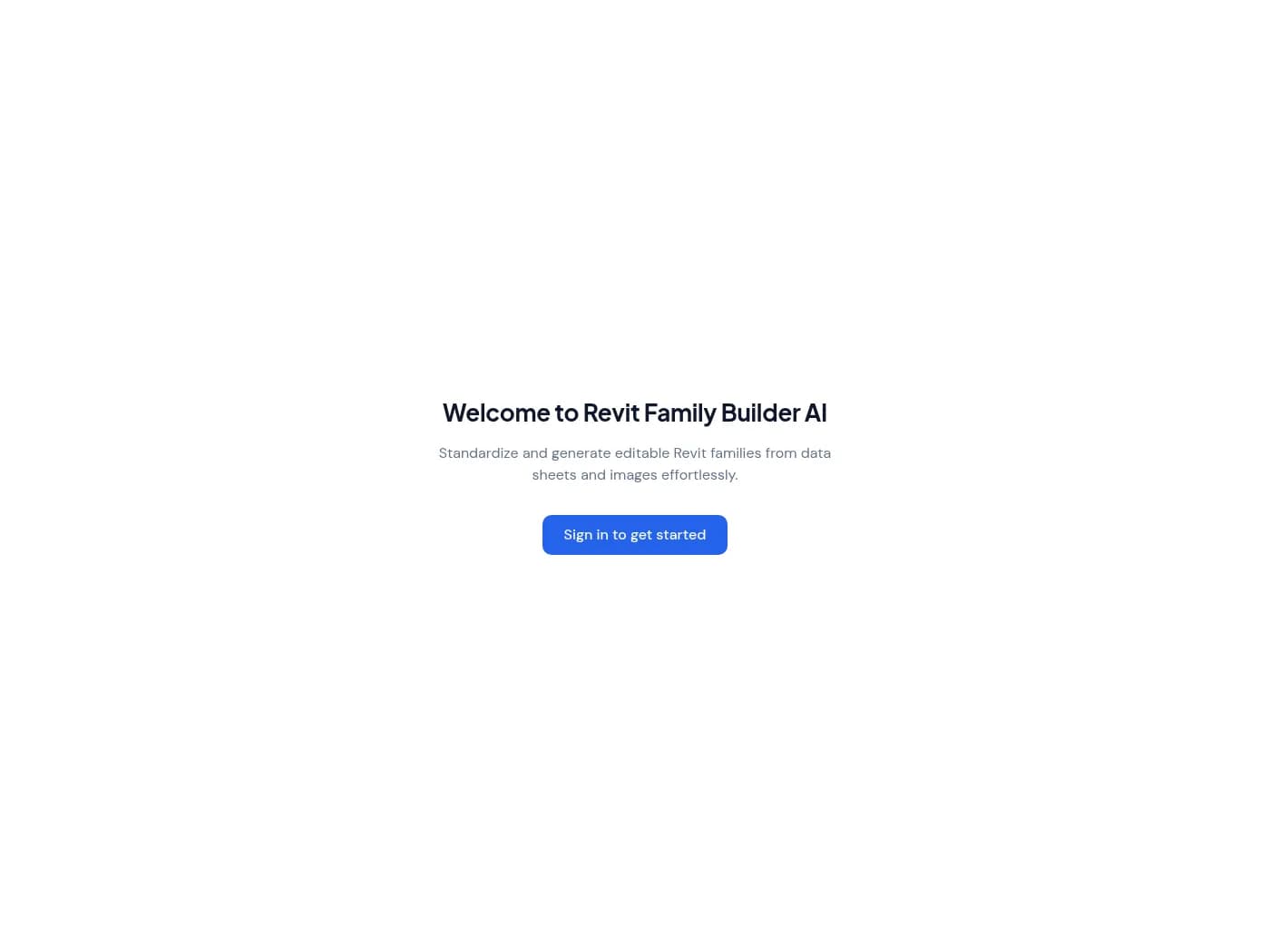 Revit Family Builder AI