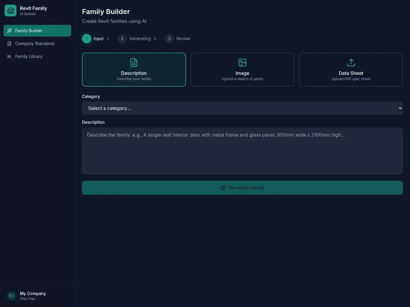 Revit Family Builder AI