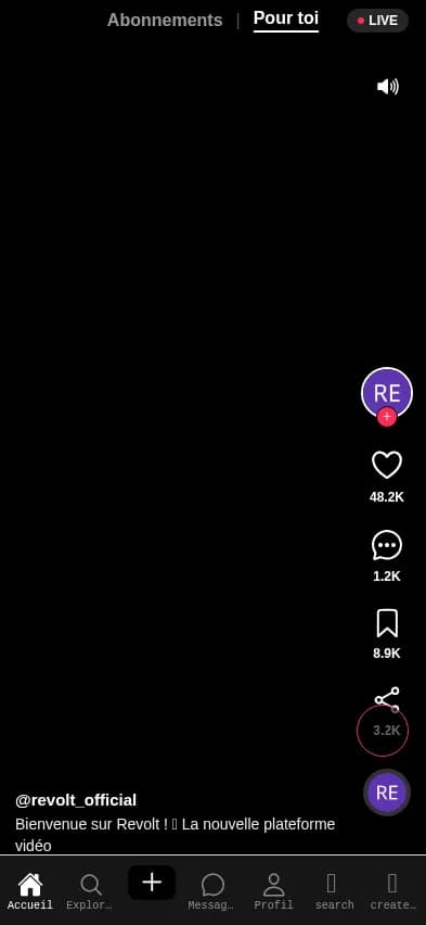 Revolt Short Video App