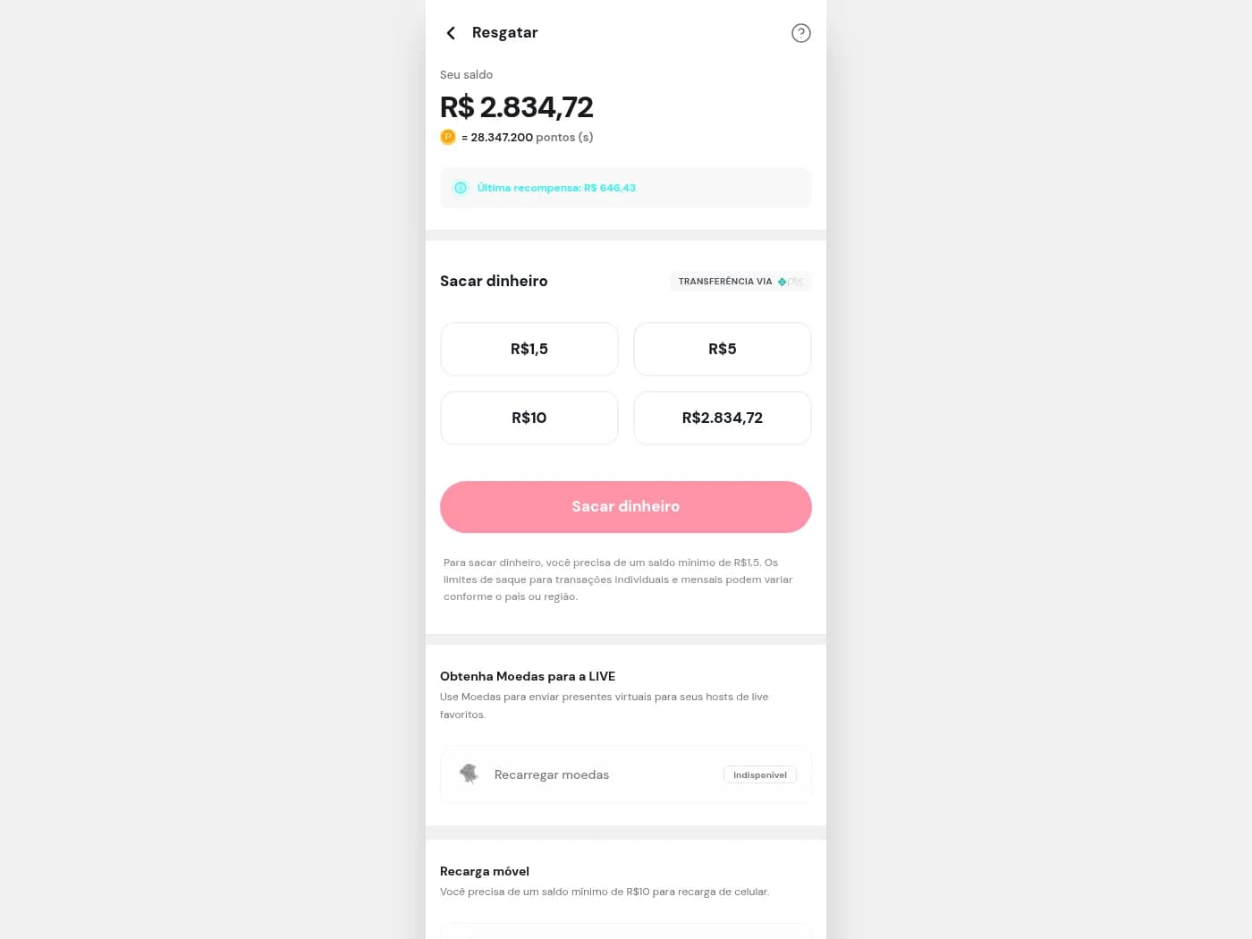 Reward Claim Page Clone