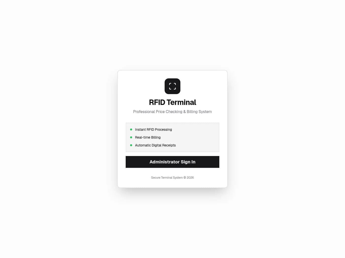 RFID Price Terminal