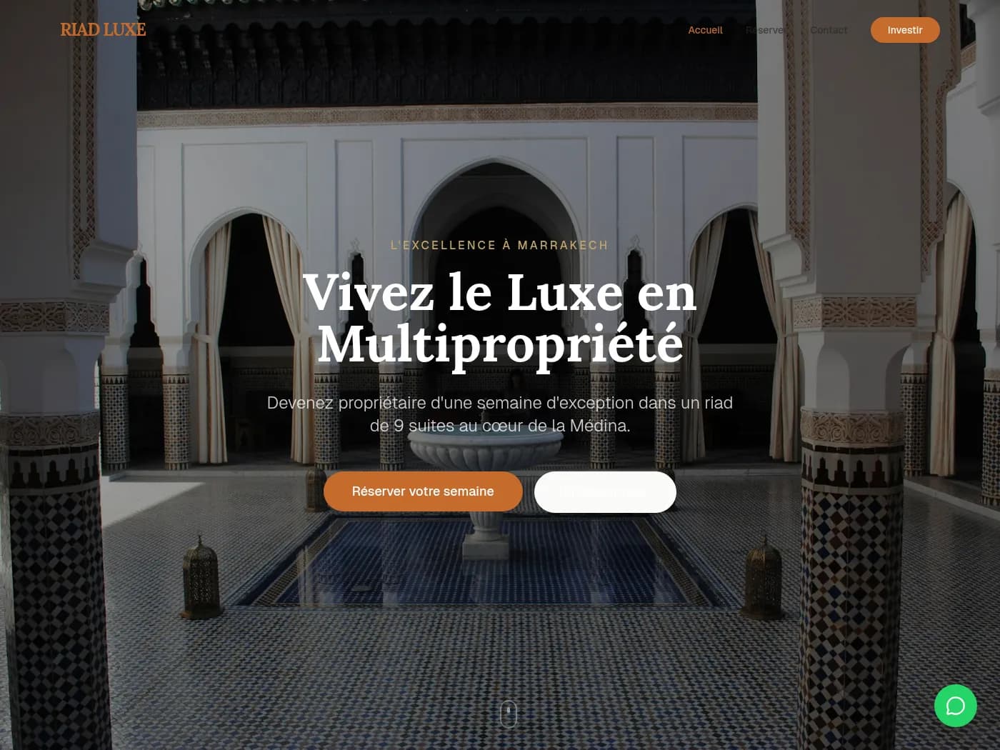Riad Luxe Multipropriété