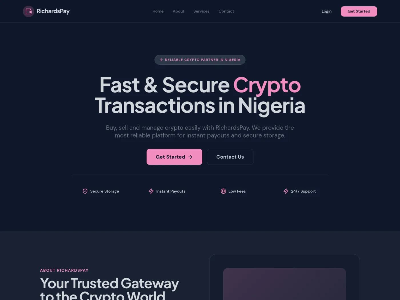 RichardsPay Landing Page