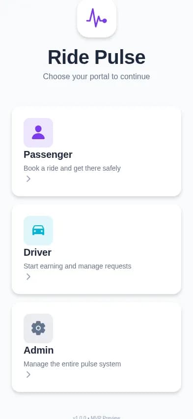 Ride Pulse Admin Suite