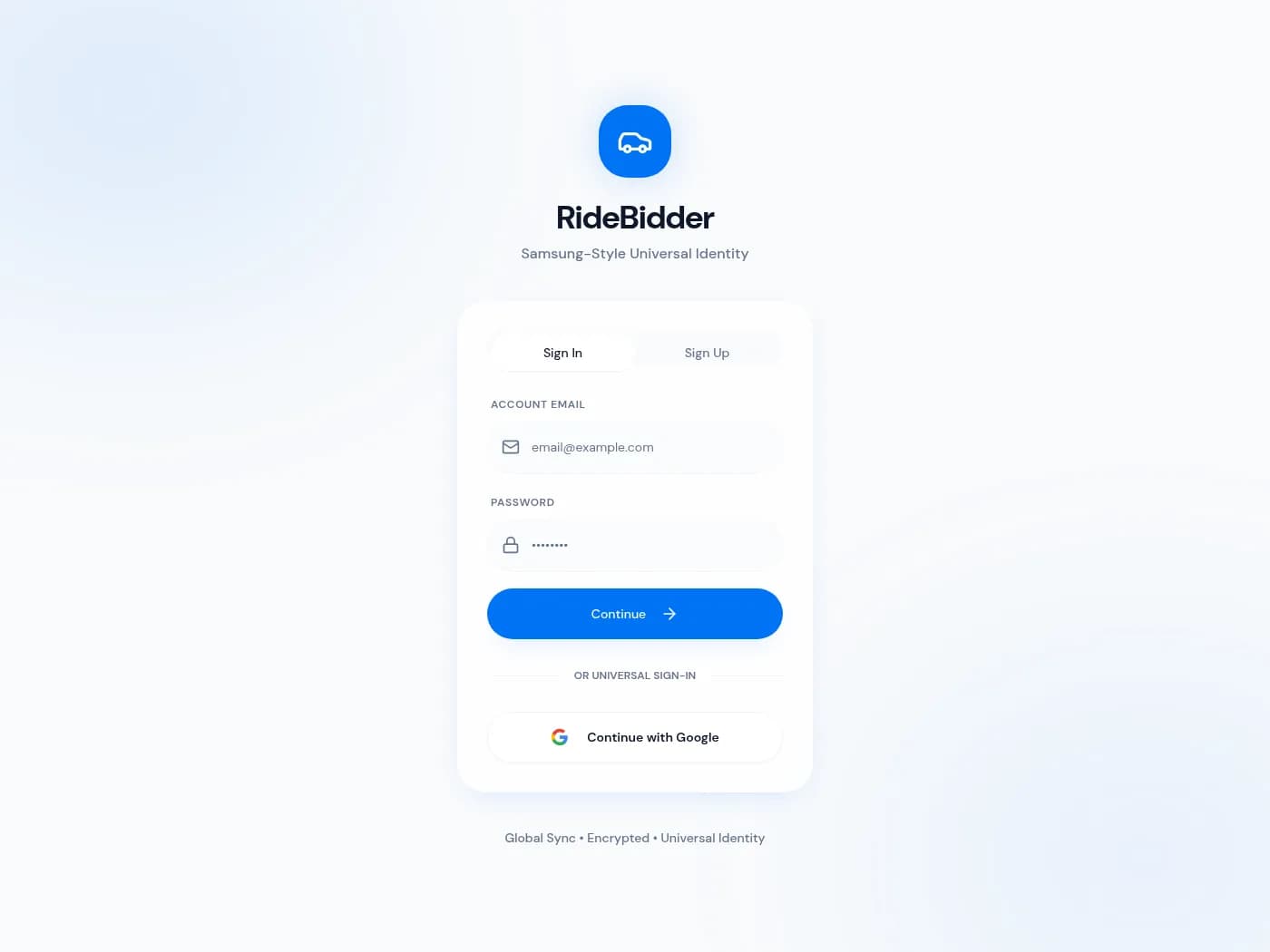 RideBidder Marketplace