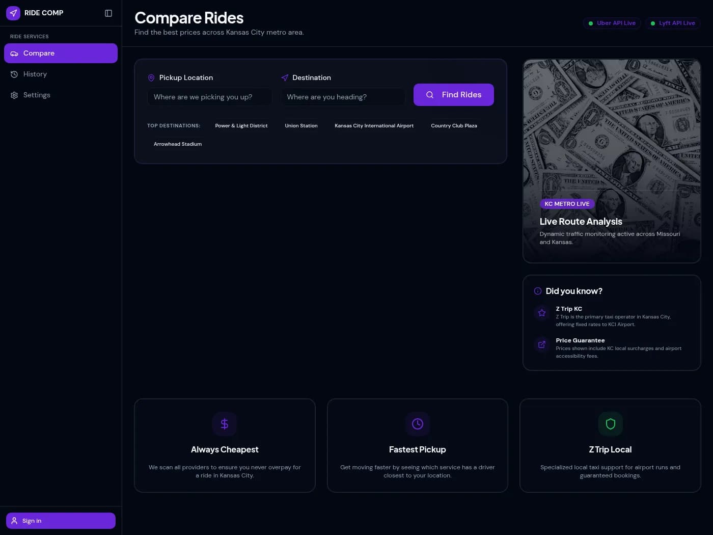 RideShare Compare