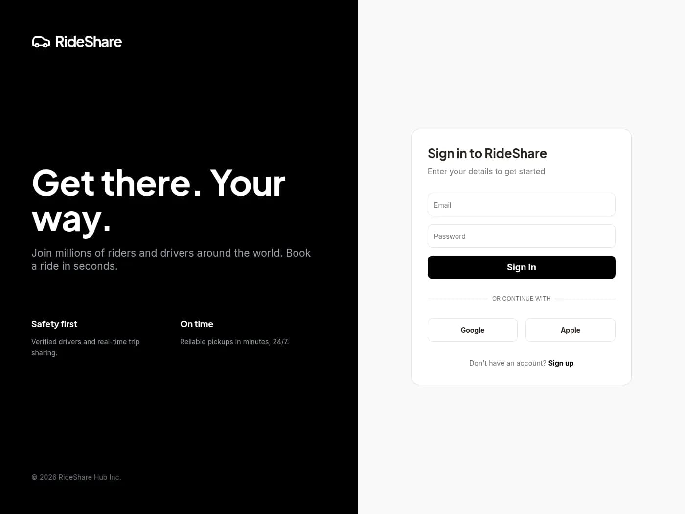 RideShare Hub