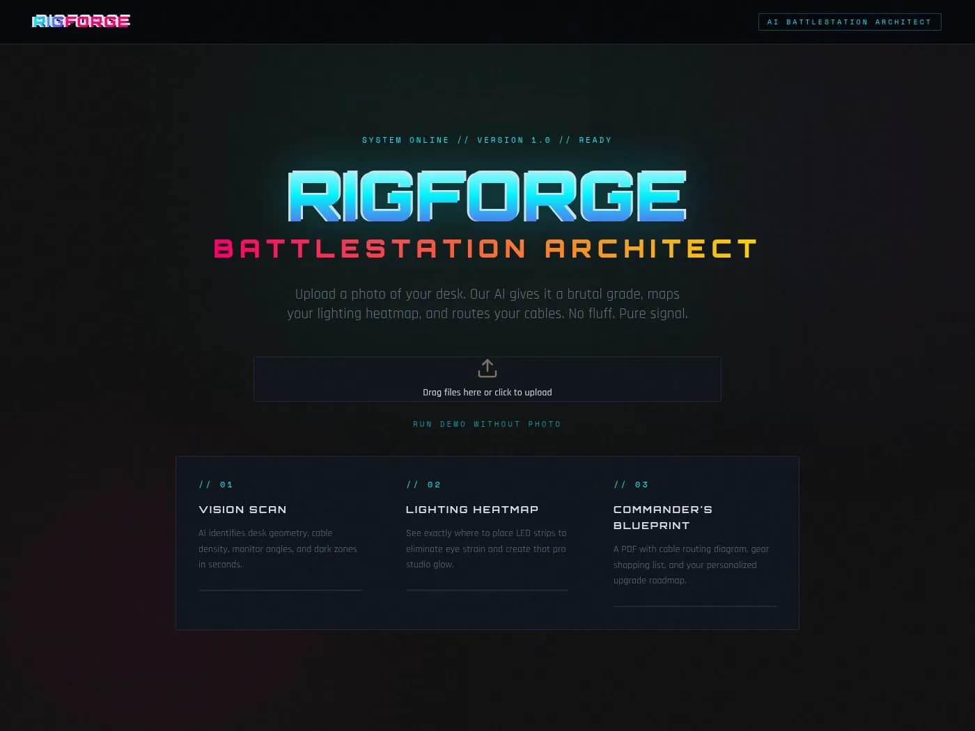 RigForge Battlestation Analyzer