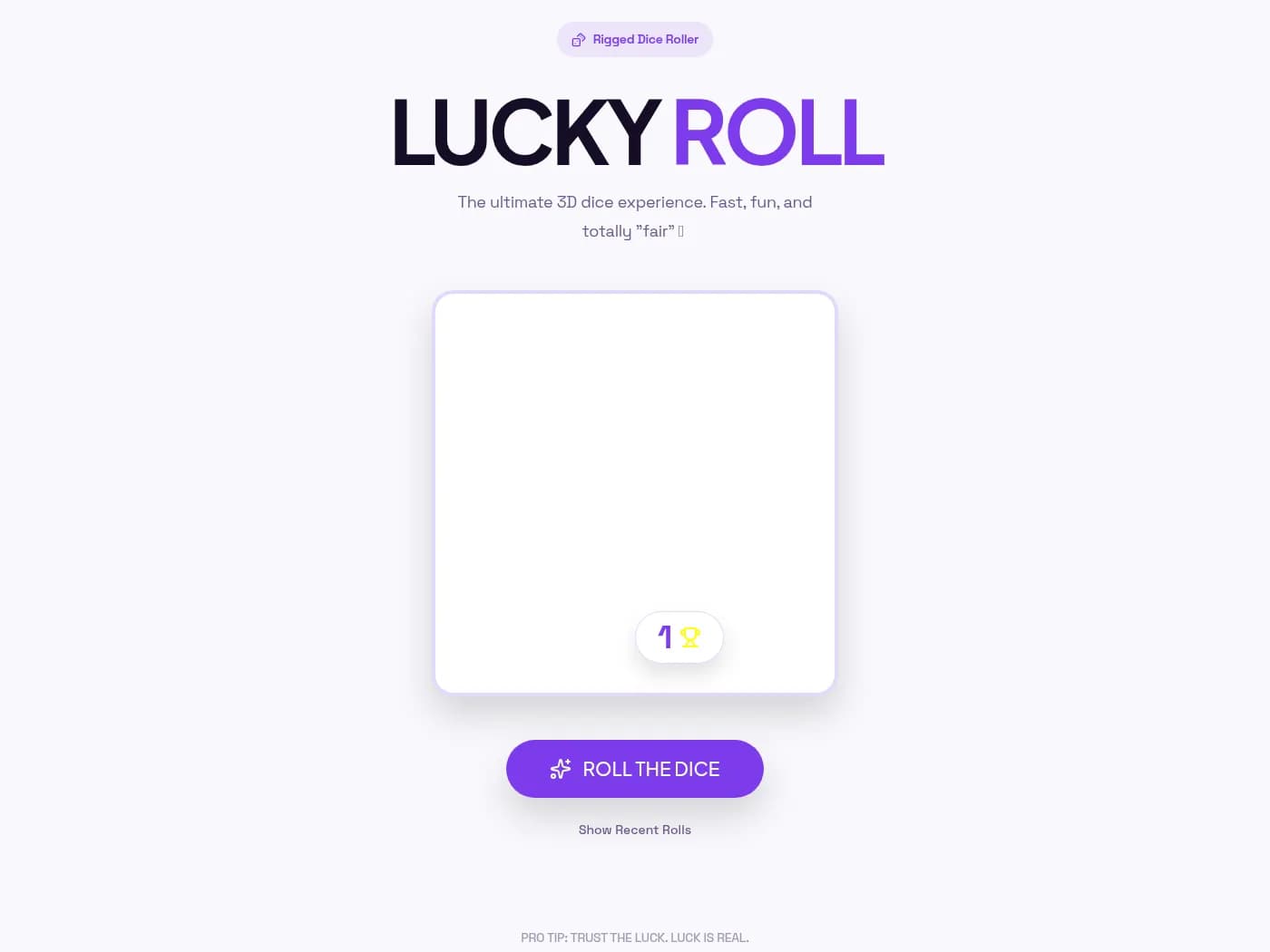 Rigged Dice Roller