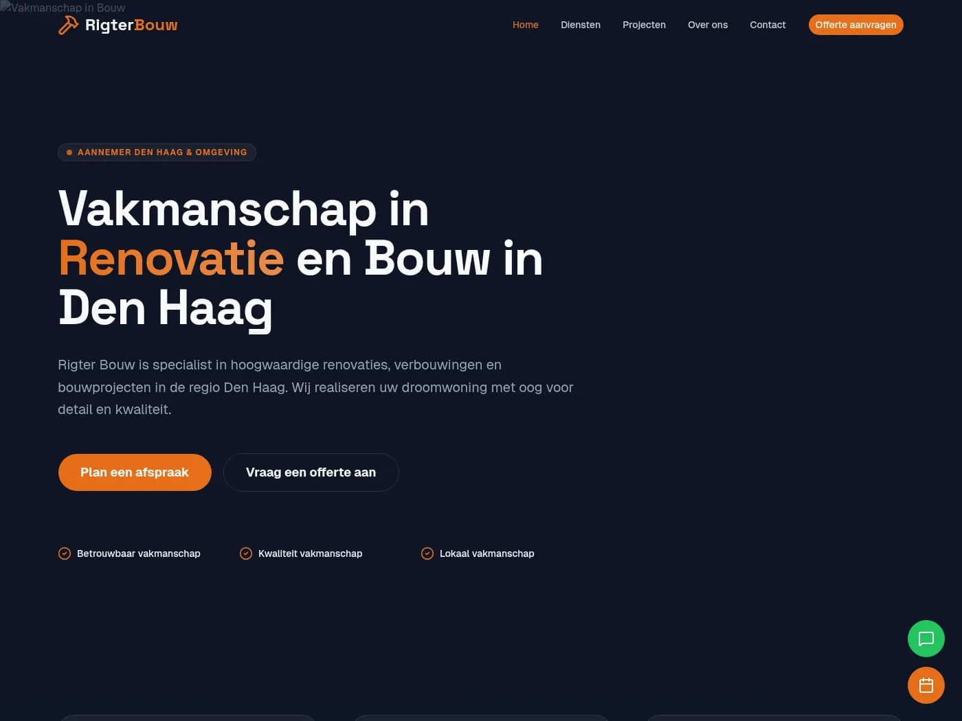 Rigter Bouw Website