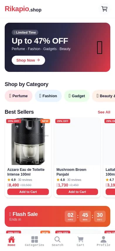 Rikapio Shop Android App