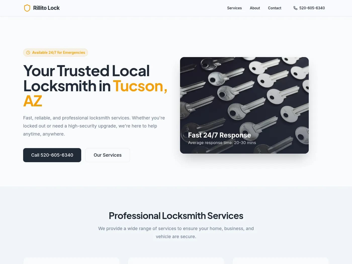 Rillito Lock Website