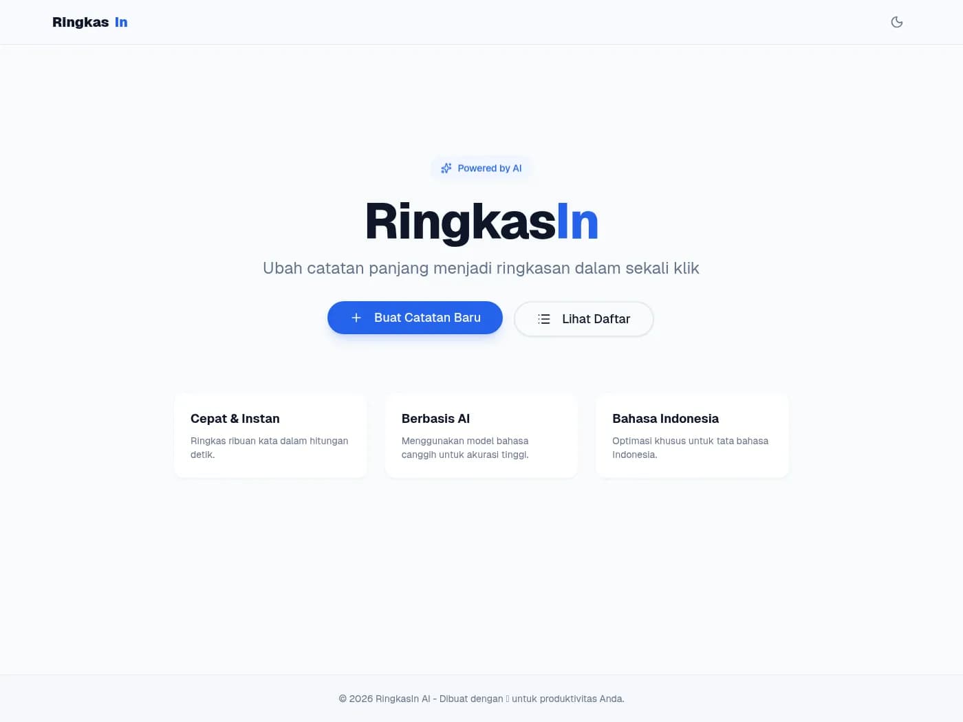 RingkasIn AI Notes