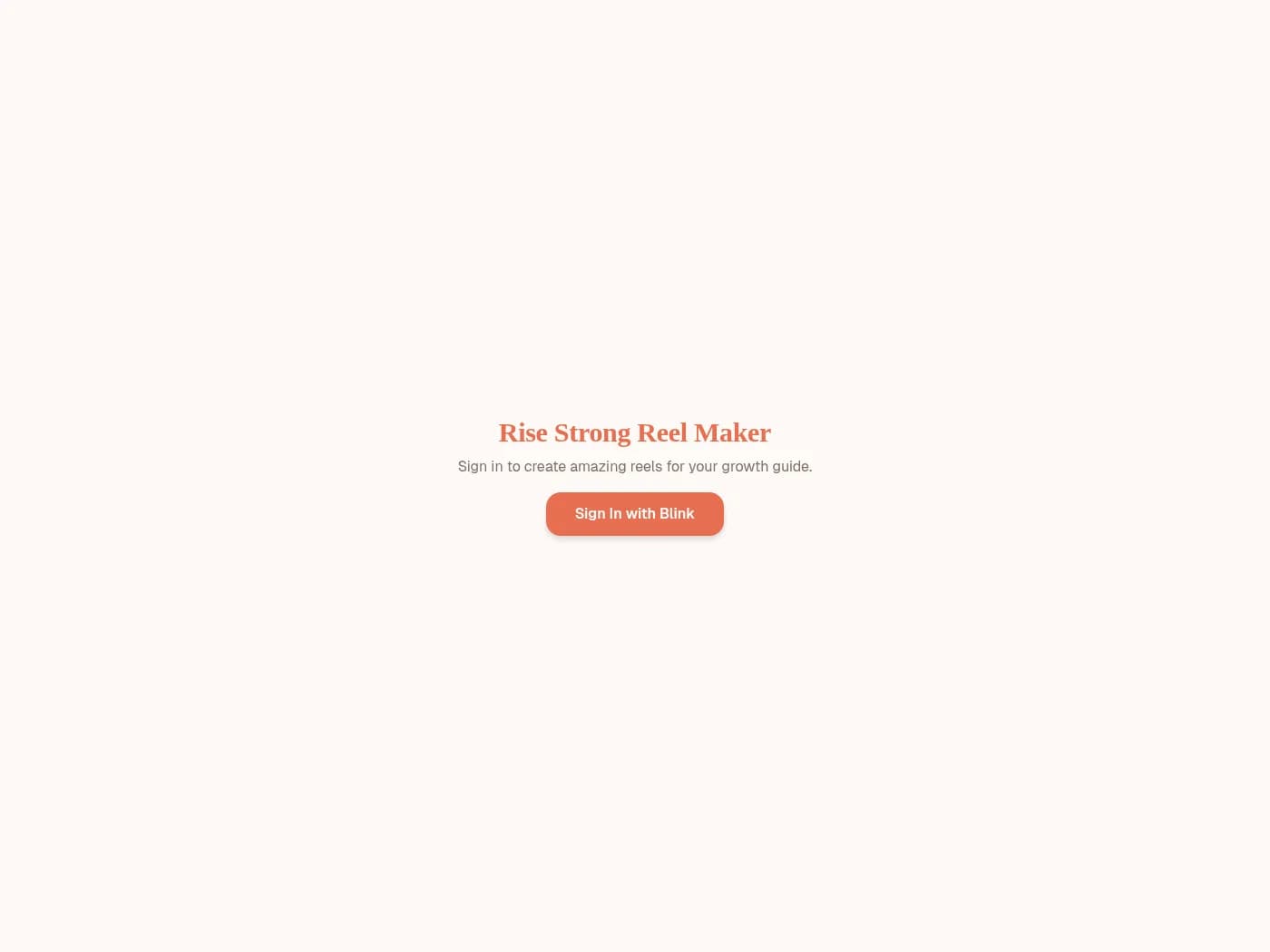 Rise Strong Reel Maker