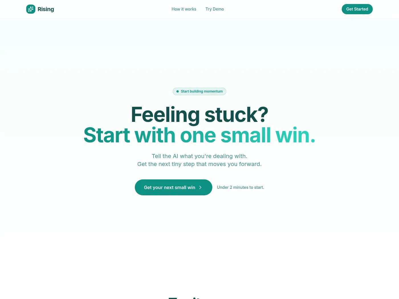 Rising AI Landing Page